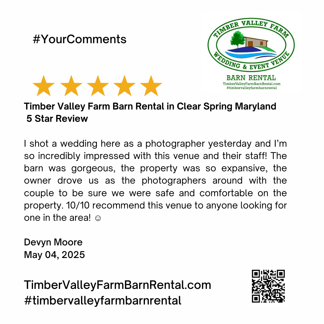 # 1 Clear Spring Maryland Wedding Venue Review: Photographer Devyn ...