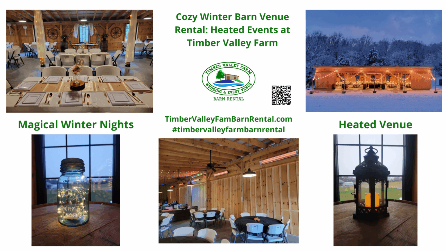 Heated Barn Wedding Venue Maryland: Cozy Winter Events at Timber Valley ...